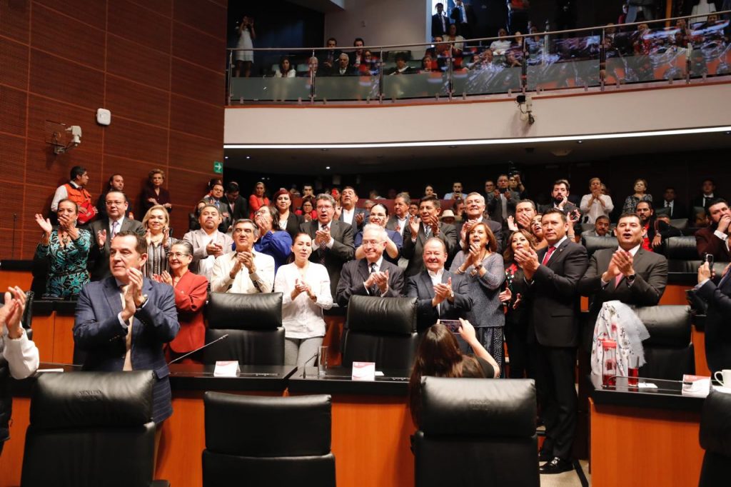 Senadores De Morena Dan Bienvenida A Los Nuevos Integrantes De La Mesa